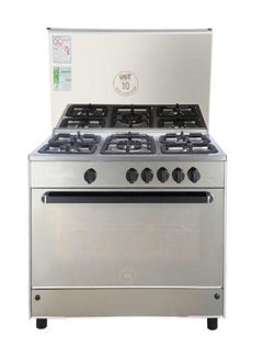 UNIONAIRE Gas Cookers, 5 Burners, Stainless Steel - C69SSGC511-ICFS-FC ...