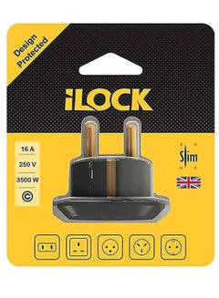 iLOCK Ilock Miko Power Converter from 3 to 2 way socket 16A 250 V 3500 W Black Egypt | Cairo, Giza