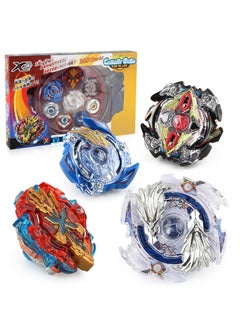 MIXDE 4 in 1 Gyro Battling Top Fusion Metal Master Rapidity Fight， with ...