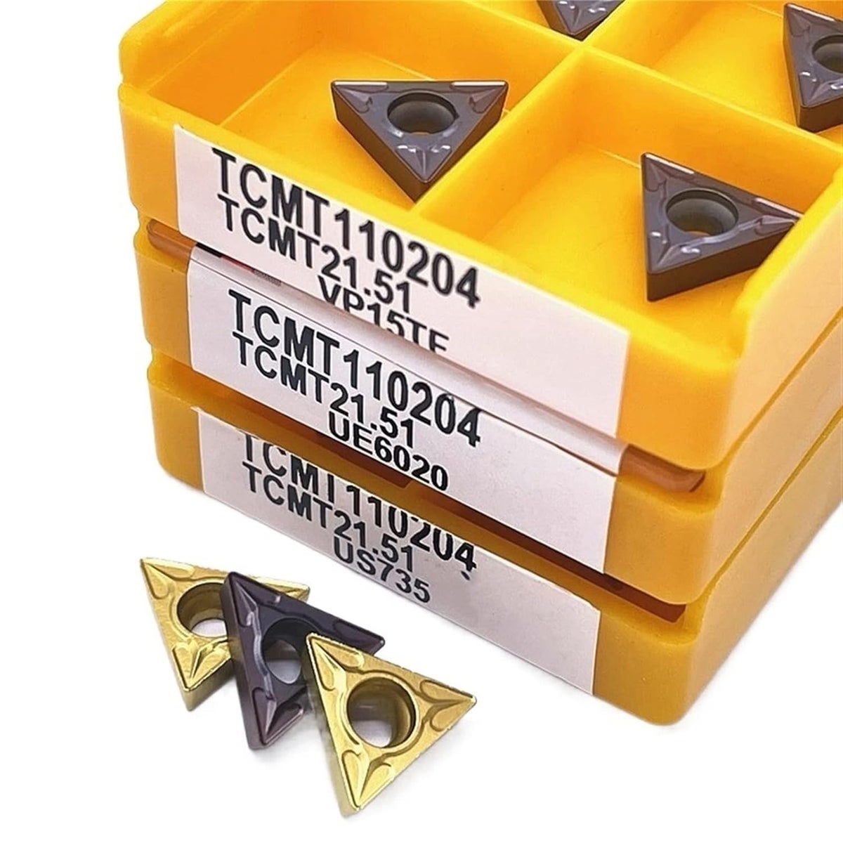 Generic Carbide Turning Inserts TCMT110204 6020 for Hard Steel CNC ...