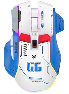 HXSJ G6 Wireless Bluetooth Three-mode Mouse Wired RGB Gaming Mouse ...