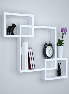 ZEESQUARE Wall mounted shelves for Living Room Bedroom Wooden Racks ...