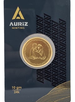 AURIZ MINTING 10 Grm Gold Coins Fine Gold 999.9 Purity 24KT- 10 gram ...