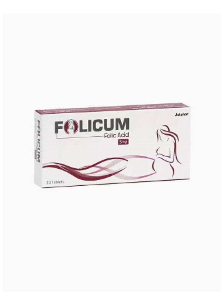 Julphar Folicum 5mg Folic Acid Tablets | Best Price UAE | Dubai, Abu Dhabi