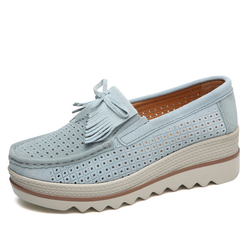 Generic 2018 New Spring Platform Shoes Women'S Thick-Soled Wedge Slip ...