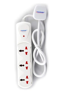 Terminator Terminator 3 Way Universal Power Extension Socket 2 Meter ...