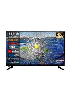 Magic 55 Inch 4K Ultra HD Smart TV with Unbreakable Double Glass, Built ...