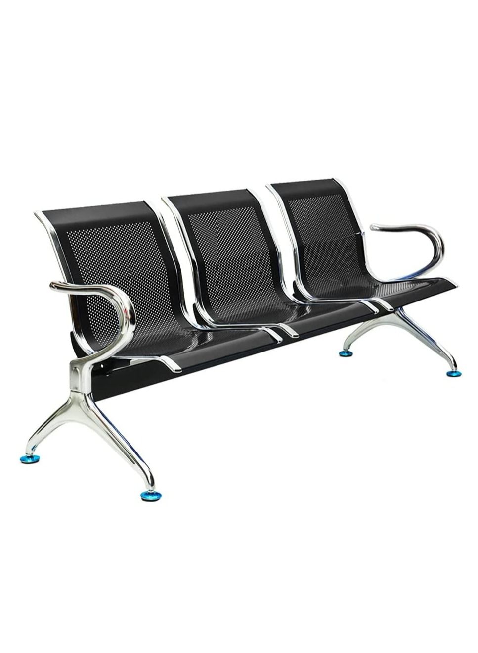 KARNAK Karnak Banco Metal Heavy-Duty Metal Bench with Armrests and ...