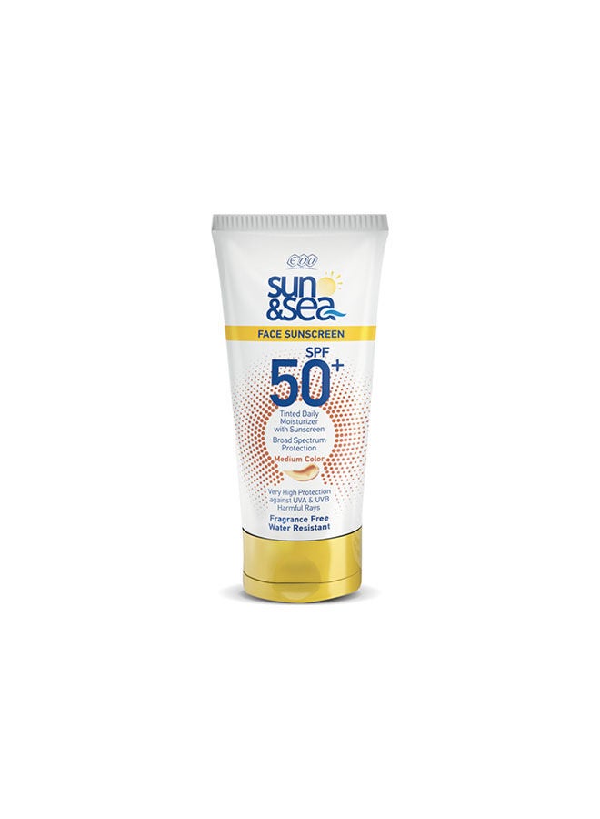 Eva Sun & Sea Face Sunscreen Spf +50 Tinted | Best Price Egypt | Cairo, Giza