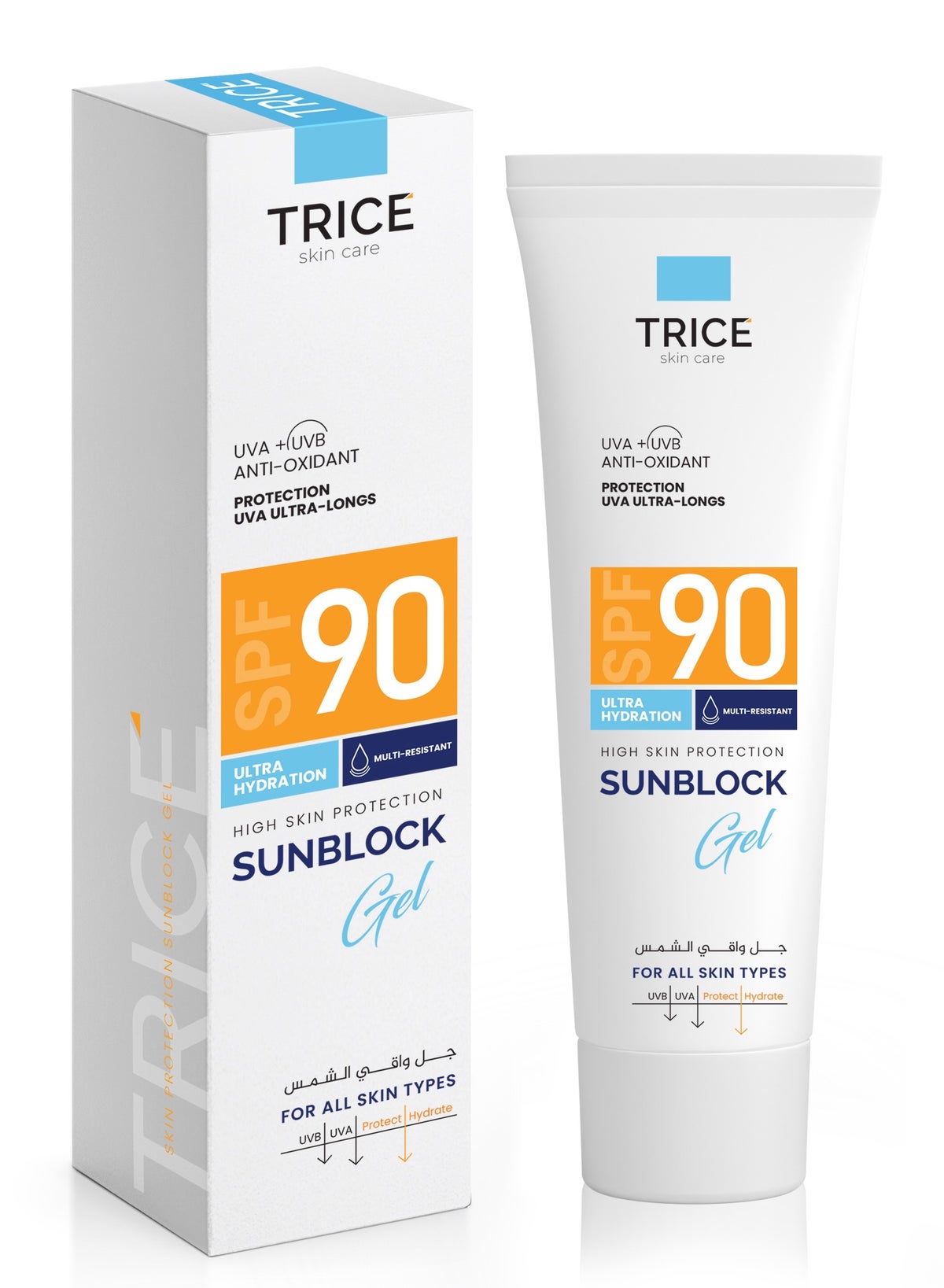 Trice Skincare Trice Sunscreen Gel SPF 90 | Broad Spectrum UVA + UVB ...
