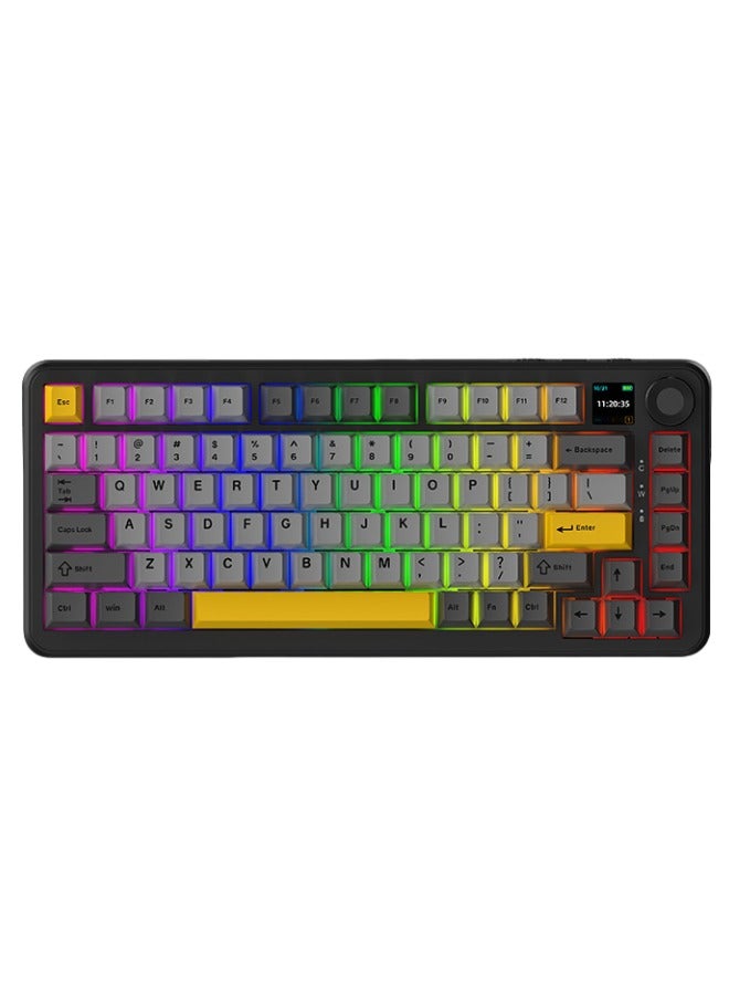 Ajazz AK820 Max Plus Magnetic Axis Mechanical Keyboard Wireless Tri ...