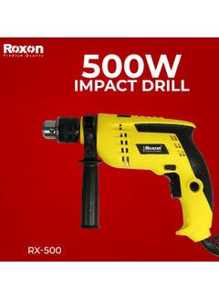 Roxon Heavy Duty Impact Drill Machine 500W, Chuck 13mm Premium Quality ...
