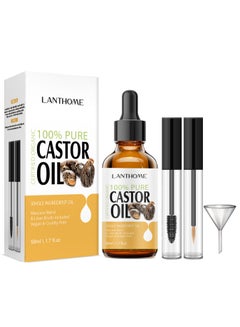 Lanthome Castor Oil for Eyelashes and Eyebrows, Eyelash Castor Oil ...