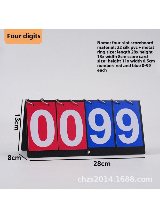 Generic Mini Plastic Scoreboard Can Turn Billiards Football Badminton ...