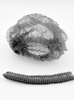 Halapack 100 Pieces Disposable Polythene Black Hair Net/Mob Caps/Hair ...