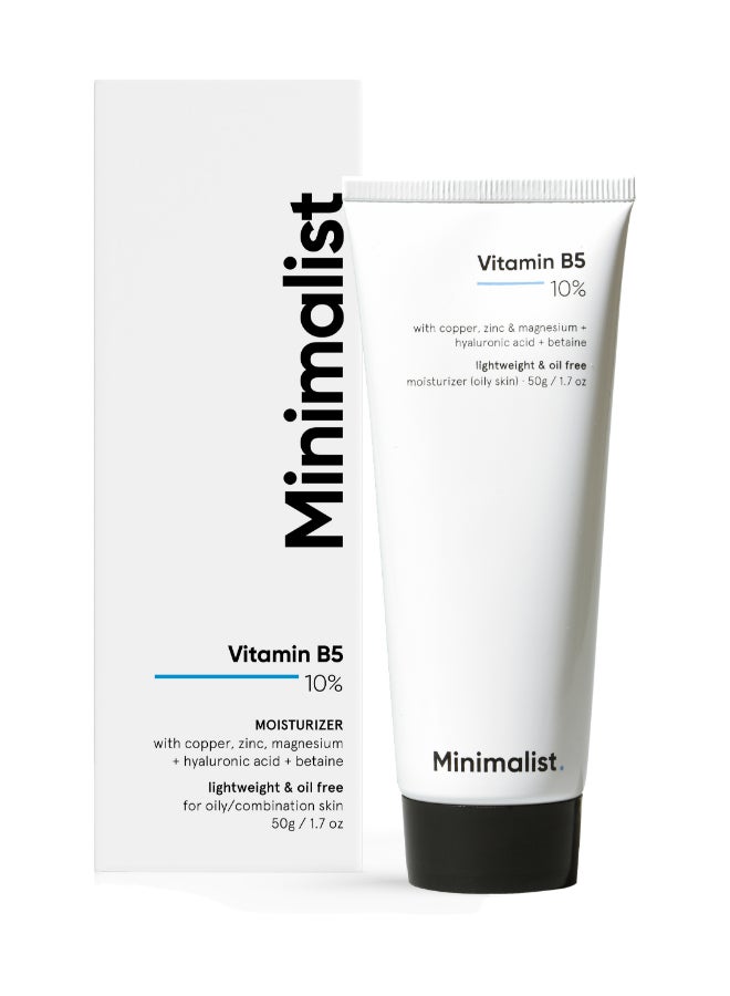 Buy MINIMALIST Vitamin B5 10% Moisturizer Online | 15 Minutes Instant ...