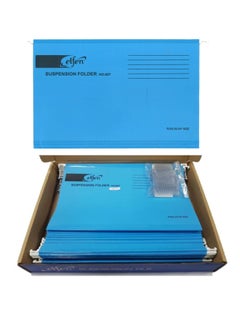 elfen 50-Piece Foolscap Size Hanging File Blue Colour | Best Price UAE ...
