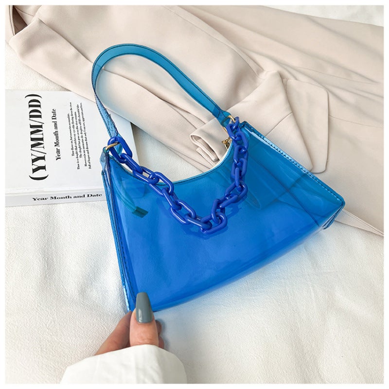 Generic Fashion Women'S Bag Ins Small Fresh Jelly Bag Solid Color ...