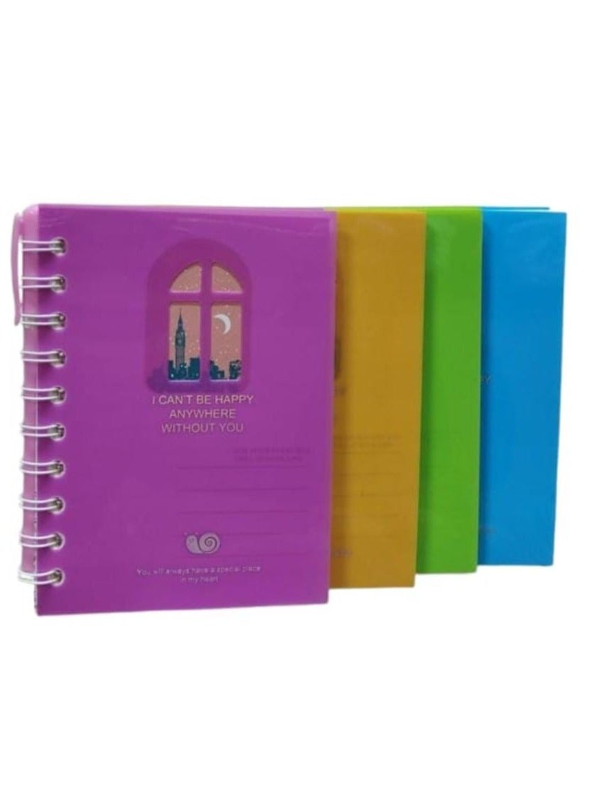 Generic Notebook + pen - wire notebook - multiple colors - 14*10 cm ...