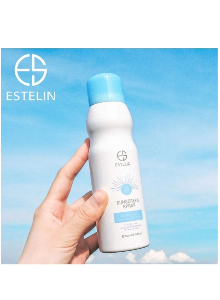ESTELIN Estelin Ultra Light Hydrates & Whitening Sunscreen Spray SPF50 ...