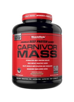 MUSCLEMEDS Carnivor Mass Anabolic Beef Protein Gainer Chocolate Fudge ...