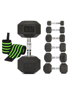 Generic Kingdom GB Hex Dumbbells Set Pair Hand Weights Hexagon Dumbbell ...