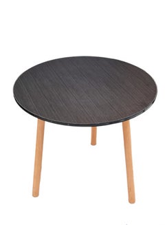 Cady One Circular side table with round legs and sides of solid wood ...