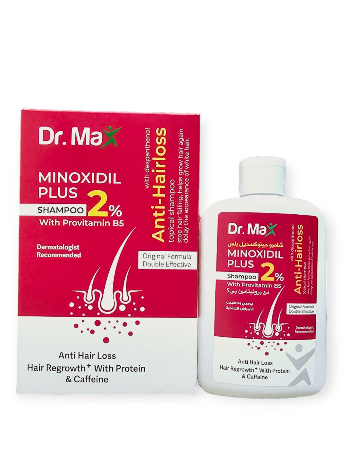 Dr. Max MINOXIDIL PLUS 2% Anti Hair-Loss Innovative Shampoo 250ML ...