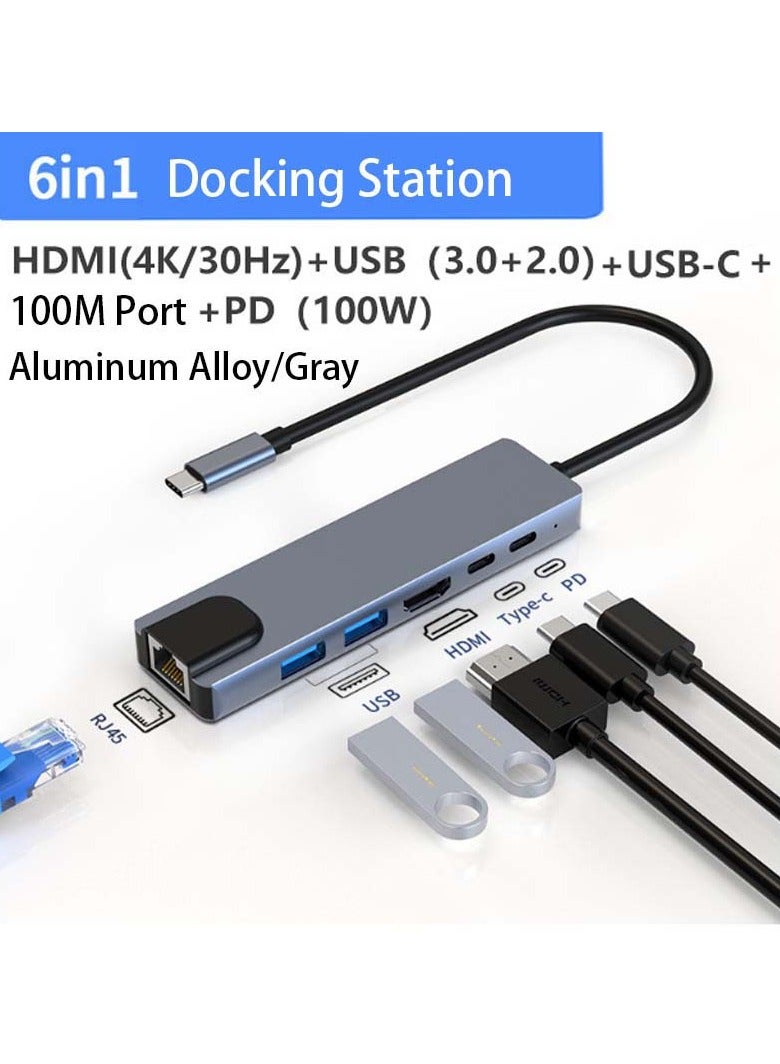 Generic Docking Station 6 in 1 Type C Laptop | Best Price UAE | Dubai ...