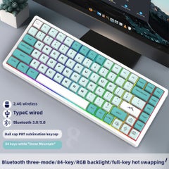 Generic 84-Key Triple-Mode Wireless Custom Mechanical Keyboard84 key ...
