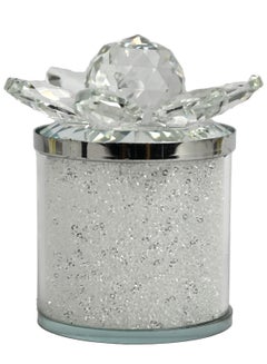 Generic Crystal Container with Lid, Fancy Lotus Storage Container for ...