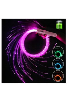 SYOSI Fiber Optic Whip,Rechargeable Dance Flow Pixel Whip Super Bright ...