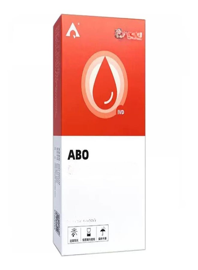 Generic Blood Typing Kit ABO Blood Type Test Card Check Blood Type ...