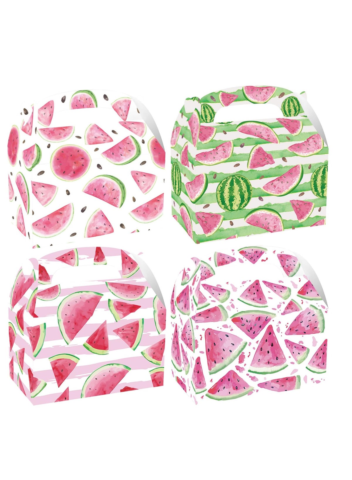 SYOSI 24 Pack Watermelon Party Cardboard Treat Box, Gift Boxes with ...