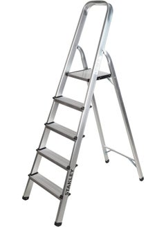 Stanley 5 Step Aluminium Sturdy And Stable Due To Non Slip Rubber Rail ...