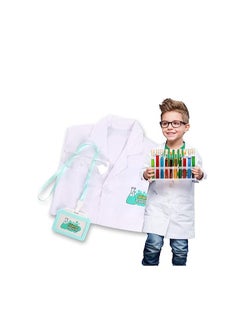 Generic Kids Scientist Lab Coat with Goggle and Personalized ID Card ...