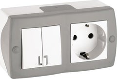 MONO Octans Commitator+Grounded Socket Gray+White | Best Price KSA ...