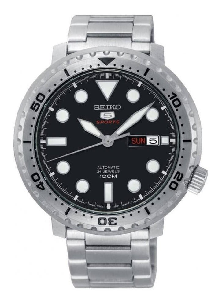 Seiko 5 Sports Men Black Analogue Automatic Watch SRPC61K1 | Best Price ...