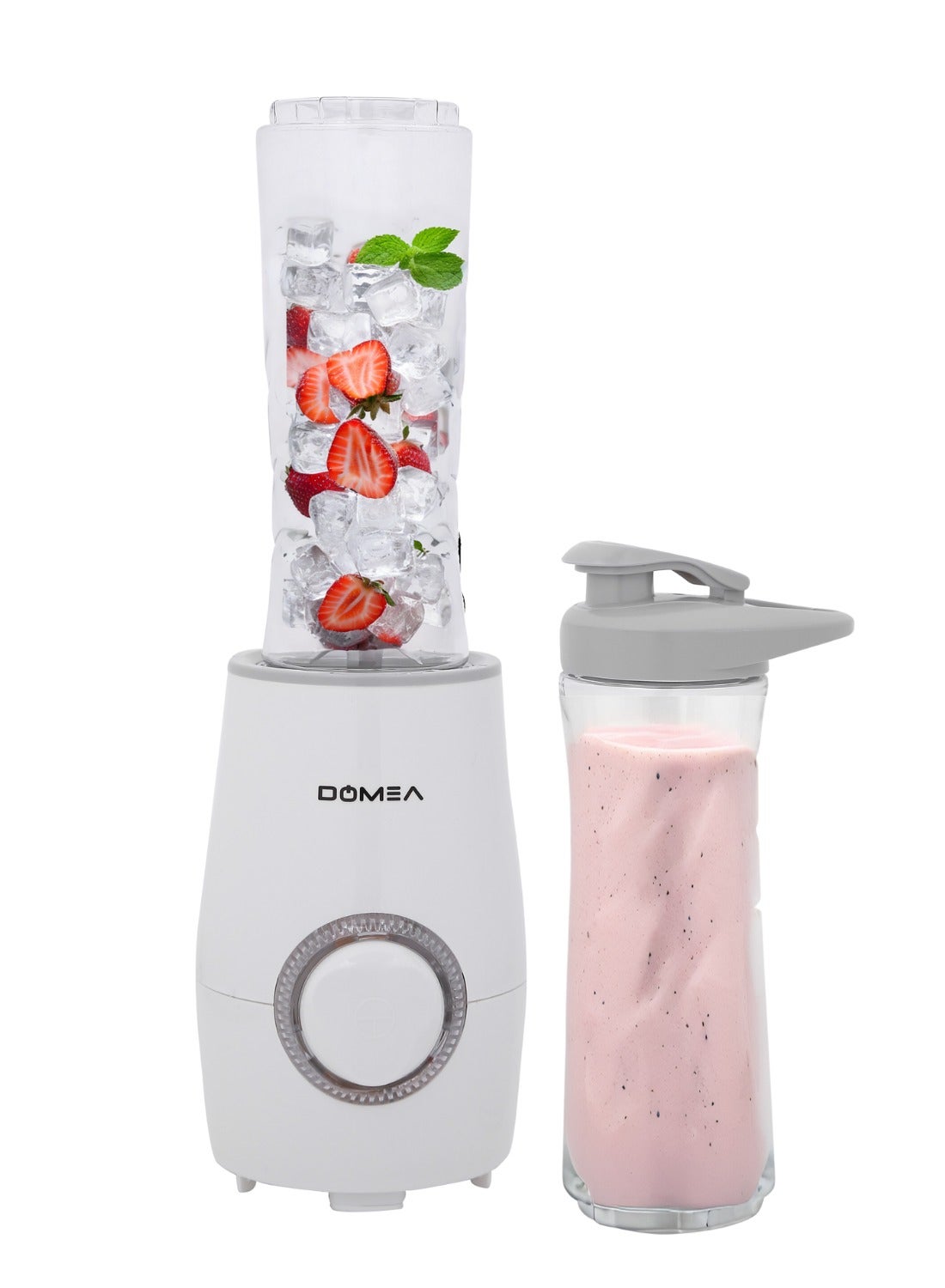 DOMEA Electric Personal & Sports Blender 300W, Smoothie Maker for Protein Shakes, Gym, Travel ...