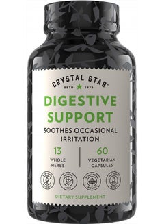 Crystal Star Digestive Support Supplement (60 Capsules) - Herbal Gut ...