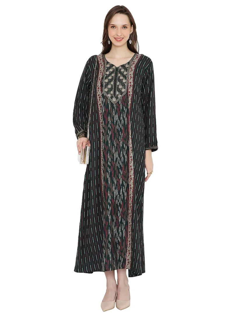 HANA & SARA UNIQUE THREAD EMBROIDERY WITH SMALL STONE WORK LONG VISCOSE ...