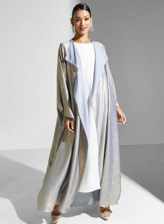 Khizana Shimmer Open Front Abaya | Best Price KSA | Riyadh, Jeddah