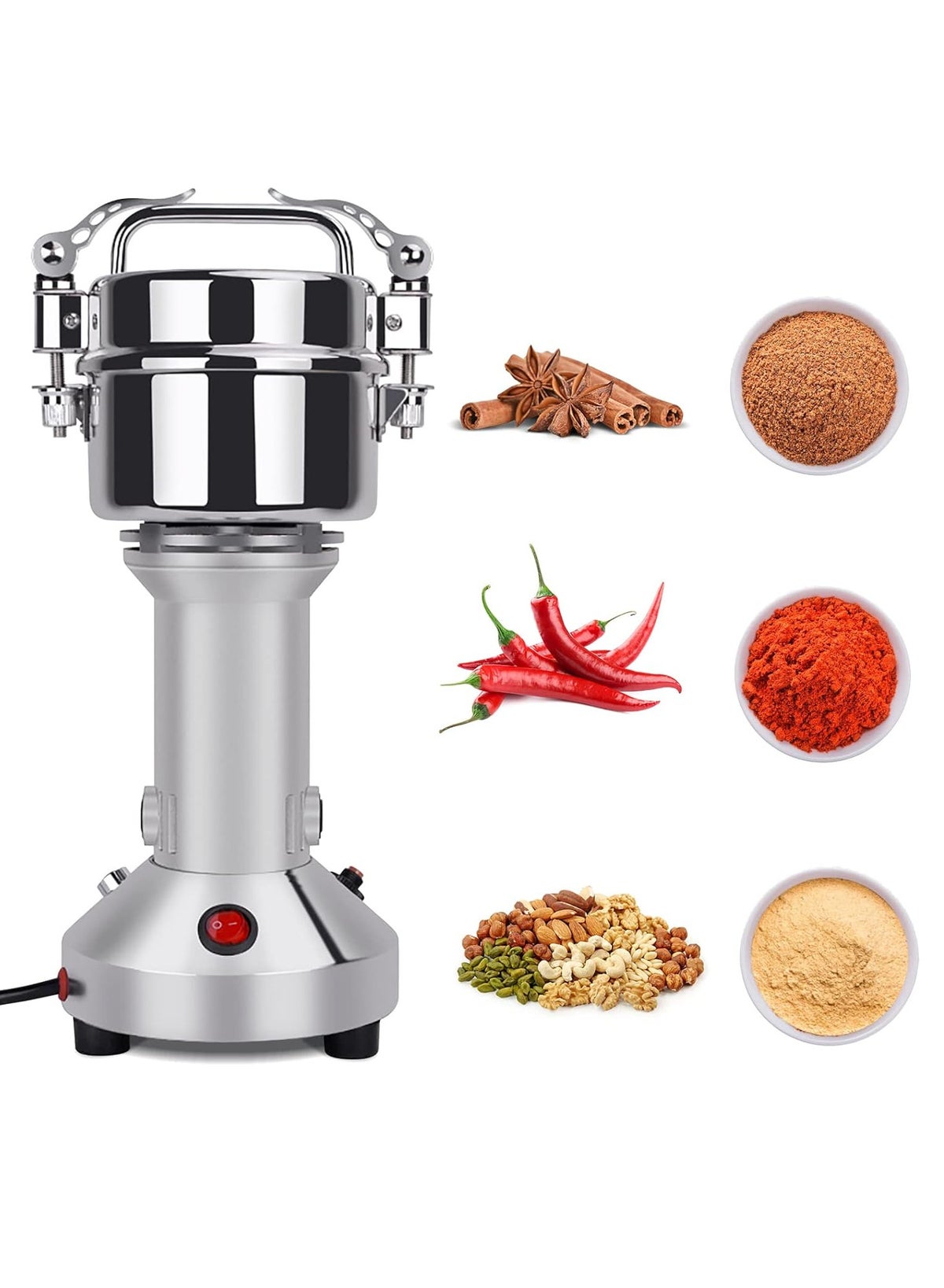 REFURA Electric Grain Grinder 150g High Speed Spice Herb Grinder Mill ...