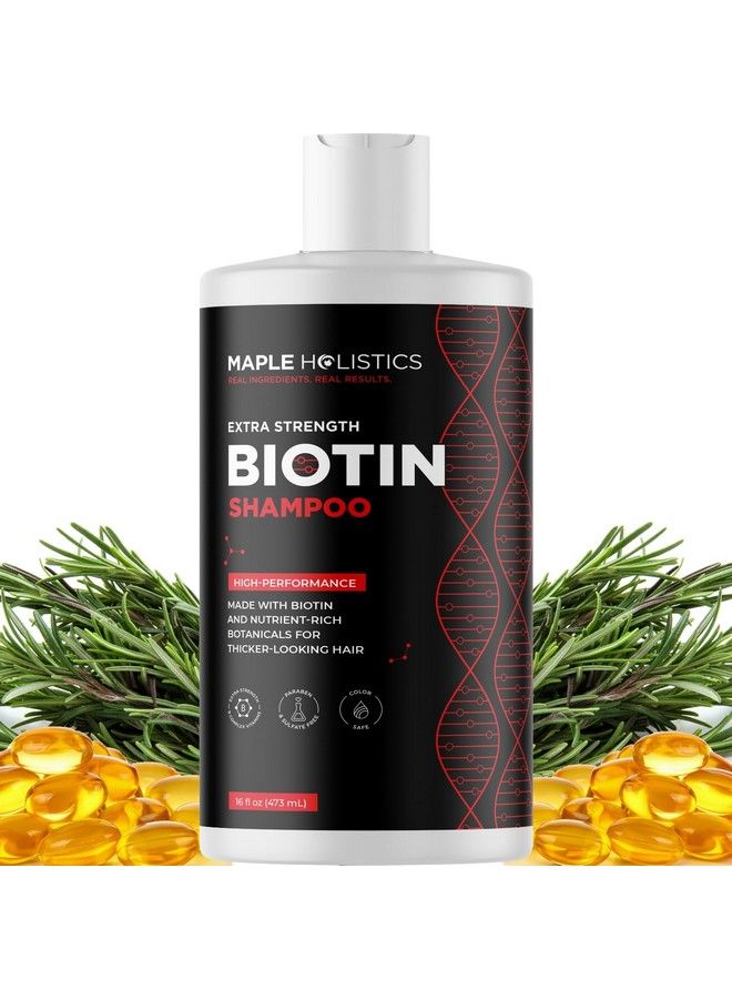 Maple Holistics Ultra Biotin Shampoo For Thinning Hair Extra Strength ...