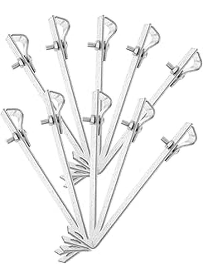 Generic Galvanized Steel Wire Rope Clips 10pcs for Grounding and Safety ...