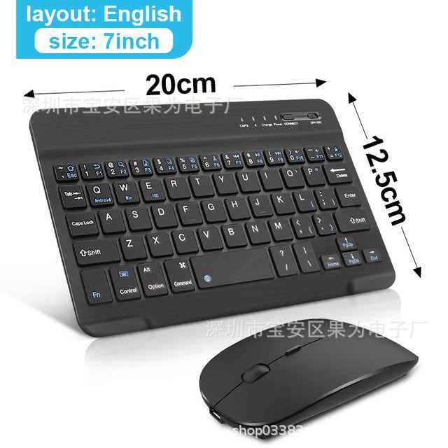 Generic Bluetooth Mouse Keyboard Multilingual Support Russian Spanish ...