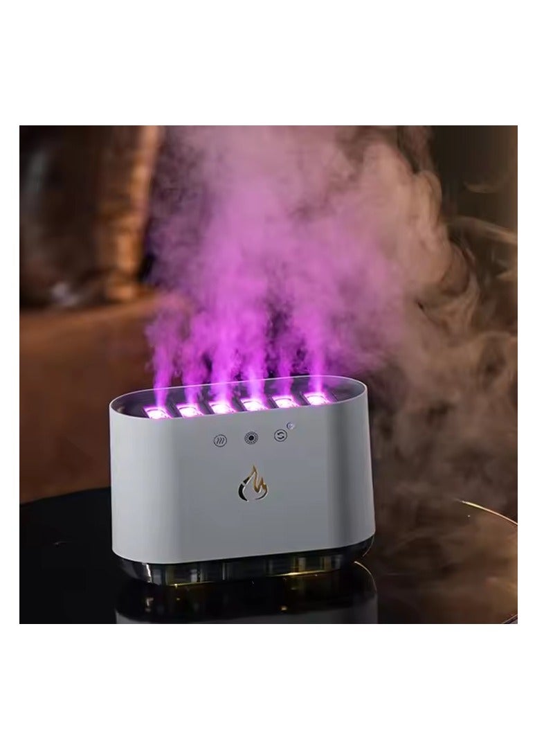 Relax Smart LED Simulation Flame Essential Oil Diffuser Ultrasonic ...
