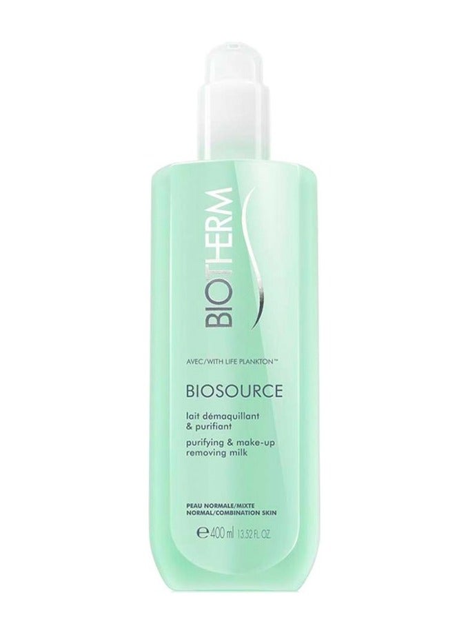 BIOTHERM Biotherm Biosource Purifying & Make-Up Removing Milk 400ml ...
