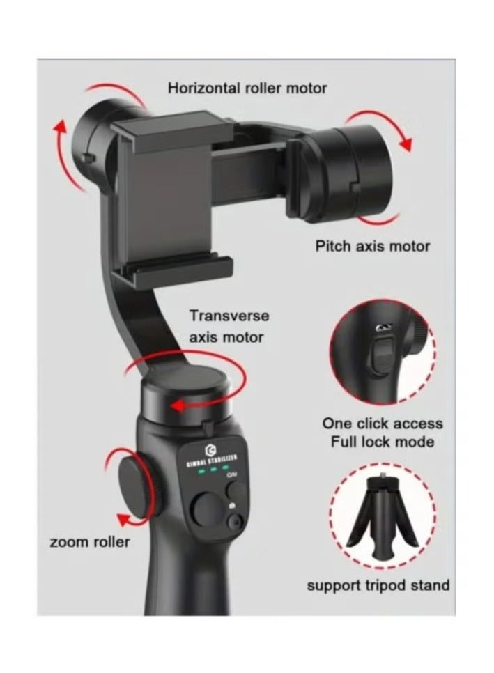 TIGER Gimbal F10 3-Axis Stabilizer Tripod for Smartphone – Smooth Video ...