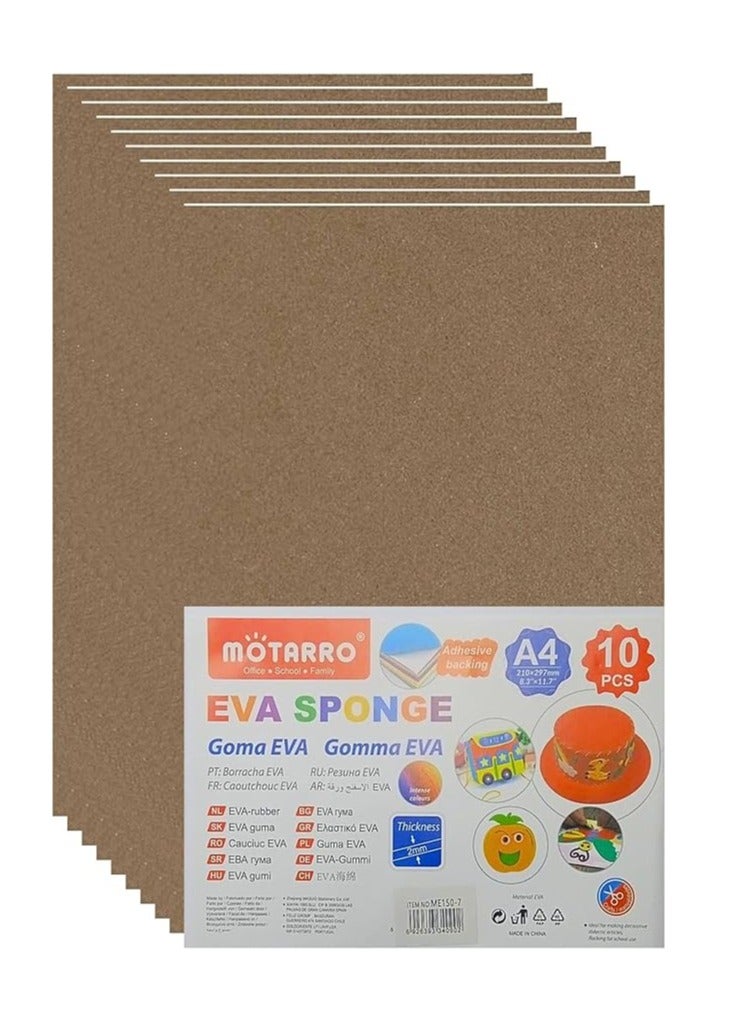 MOTARRO A4 Self Adhesive Craft Foam Sheets EVA Foam Sheets Sticky Foam ...